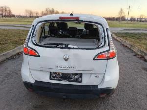 White Renault Scenic 2013 in Marijampole, with an engine capacity of 1.46 L and mileage of 250 thousand km for 2600 €, photo 5 on AUTOMOTO.COM.LV