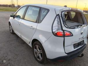 White Renault Scenic 2013 in Marijampole, with an engine capacity of 1.46 L and mileage of 250 thousand km for 2600 €, photo 9 on AUTOMOTO.COM.LV
