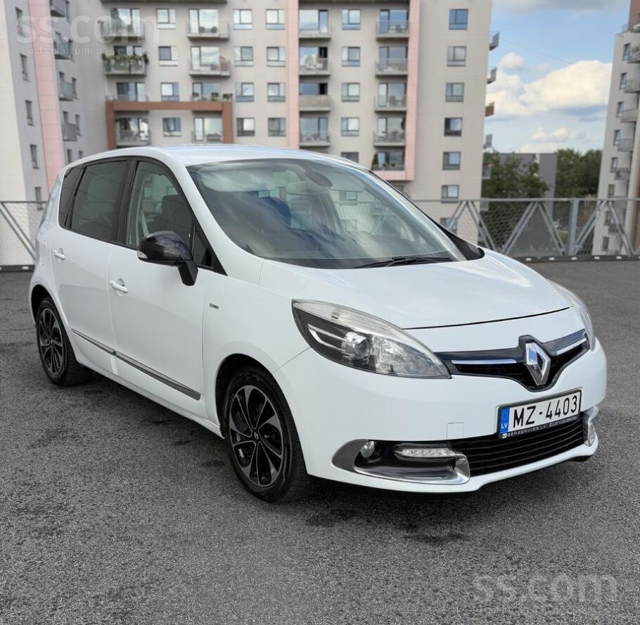 White Renault Scenic 2014 in Riga, with an engine capacity of 1.60 L and mileage of 225 thousand km for 5250 €, photo 6 on AUTOMOTO.COM.LV