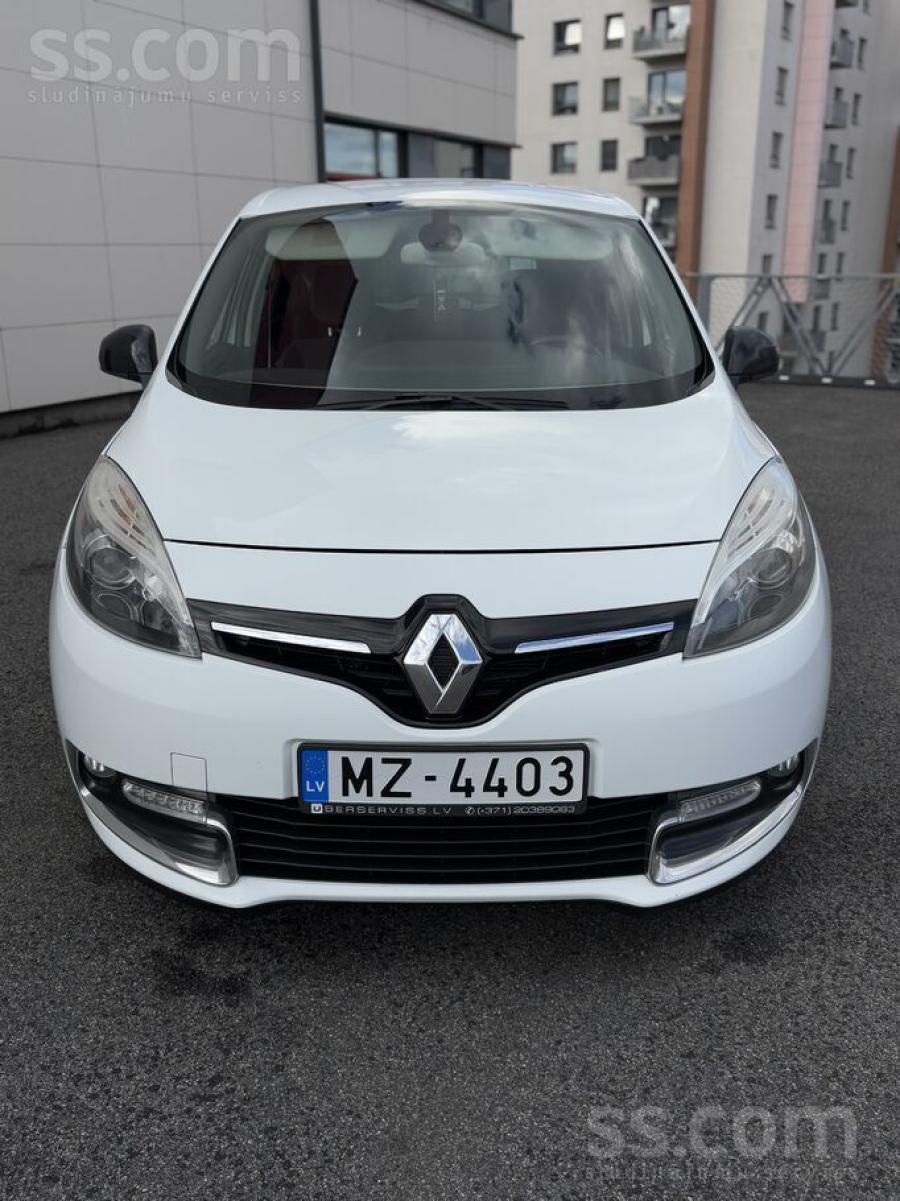 White Renault Scenic 2014 in Riga, with an engine capacity of 1.60 L and mileage of 225 thousand km for 5250 €, photo 7 on AUTOMOTO.COM.LV