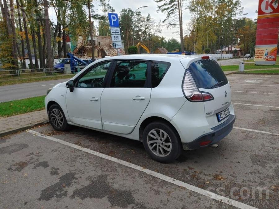 Белый Рено Сценик 2014 в Рига, объемом двигателя 1.50 л и пробегом 310 тыс. км за 1590 €, фото 3 на AUTOMOTO.COM.LV