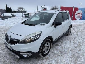 White Renault Scenic 2015 in Taurage, with an engine capacity of 1.60 L and mileage of 231 thousand km for 4900 €, photo  on AUTOMOTO.COM.LV