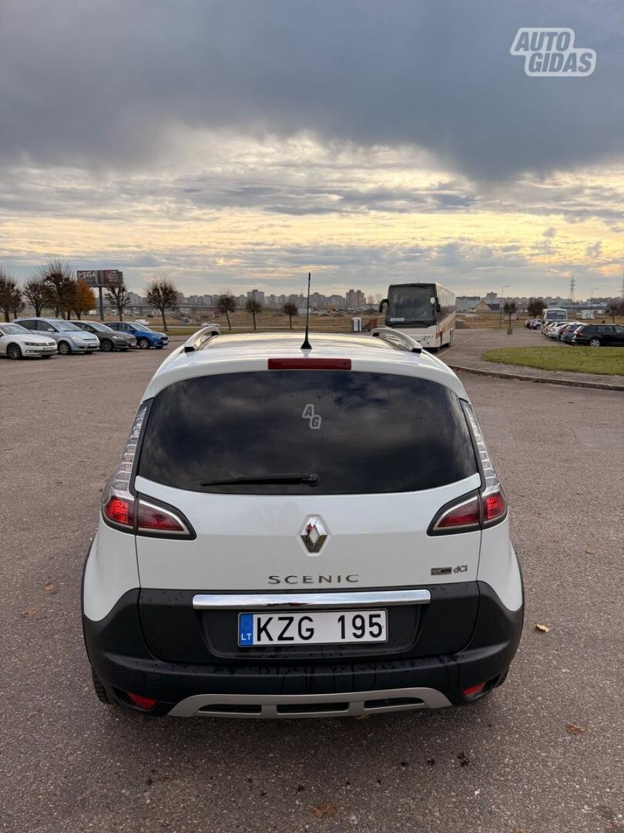 White Renault Scenic 2015 in Kaunas, with an engine capacity of 1.50 L and mileage of 250 thousand km for 5500 €, photo 6 on AUTOMOTO.COM.LV