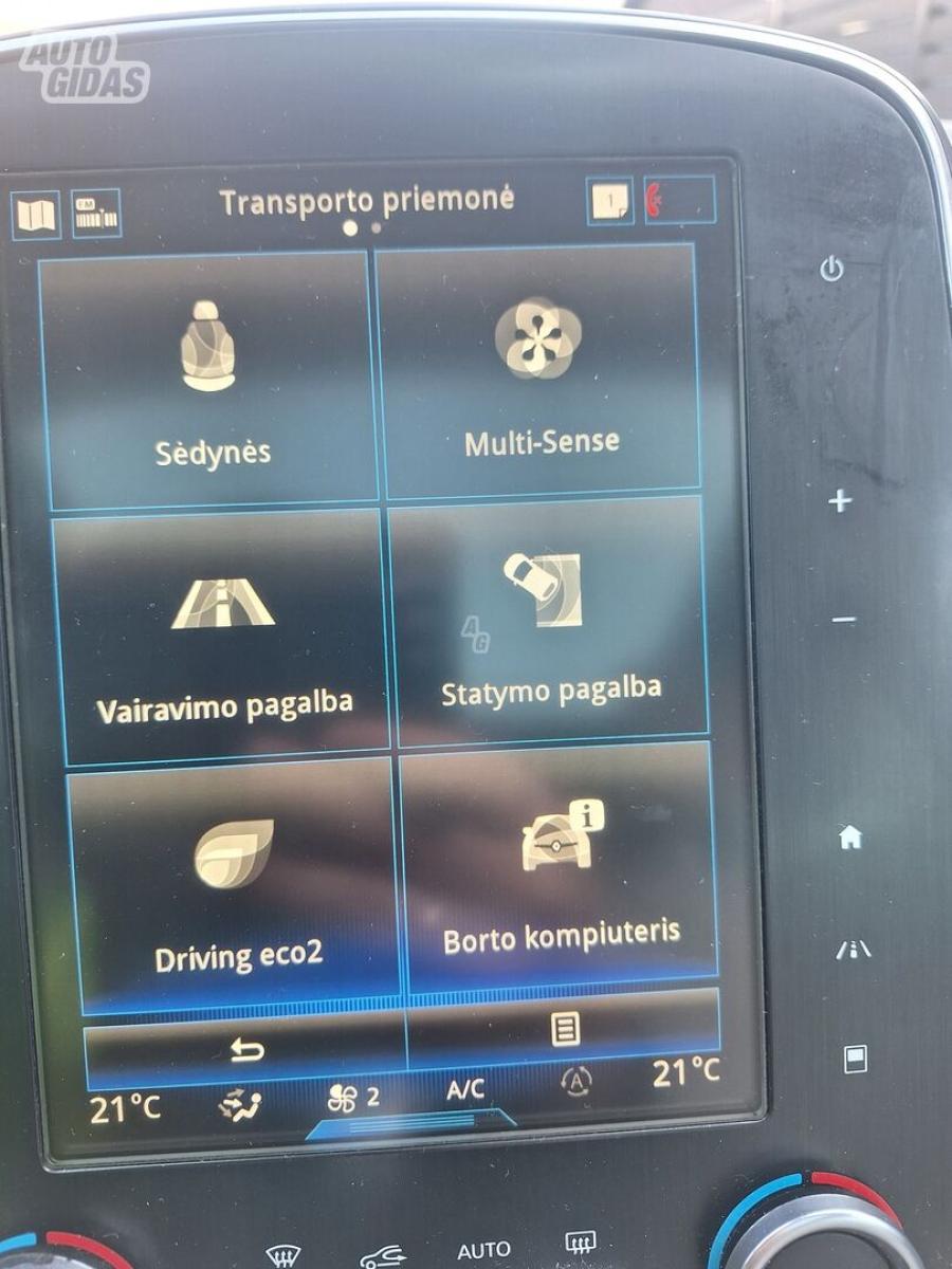 White Renault Scenic 2016 in Taurage, with an engine capacity of 1.60 L and mileage of 185 thousand km for 7550 €, photo 31 on AUTOMOTO.COM.LV