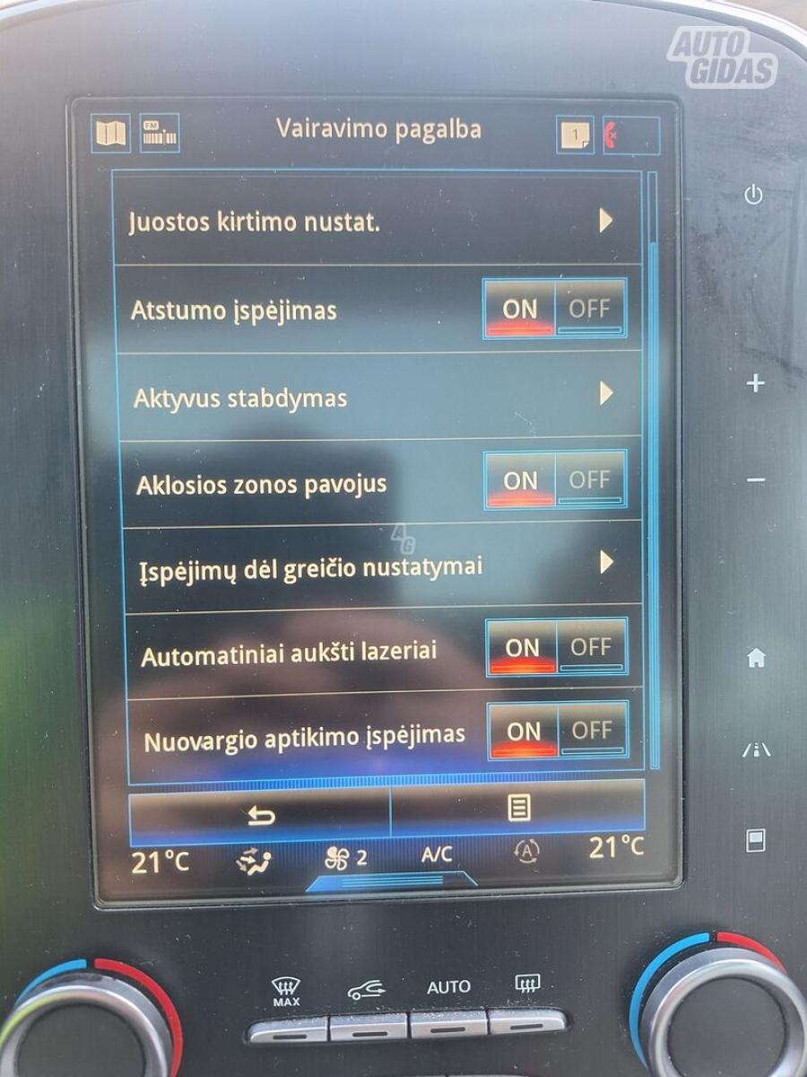 Balts Renault Scenic 2016 Tauragė, ar dzinēja tilpumu 1.60 L un nobraukumu 185 tūkst. km par 7400 €, foto 14 vietnē AUTOMOTO.COM.LV