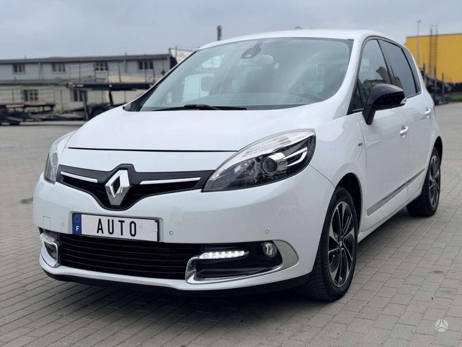 White Renault Scenic 2016 in Taurage, with an engine capacity of 1.60 L and mileage of 187 thousand km for 4499 €, photo 6 on AUTOMOTO.COM.LV