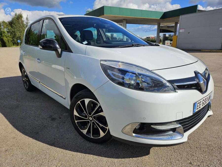 Balts Renault Scenic 2016 Tauragė, ar dzinēja tilpumu 1.20 L un nobraukumu 142 tūkst. km par 4800 €, foto 1 vietnē AUTOMOTO.COM.LV