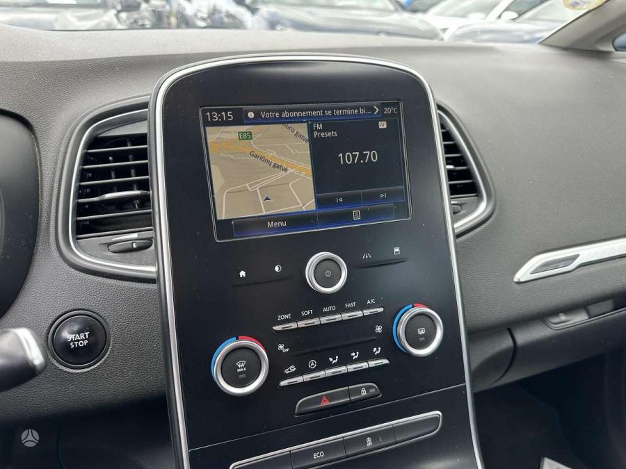 Balts Renault Scenic 2017 Viļņa, ar dzinēja tilpumu 1.46 L un nobraukumu 192 tūkst. km par 7799 €, foto 12 vietnē AUTOMOTO.COM.LV