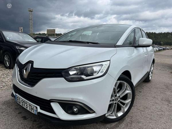 White Renault Scenic 2017 in Vilnius, with an engine capacity of 1.46 L and mileage of 192 thousand km for 7299 €, photo 1 on AUTOMOTO.COM.LV