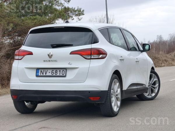 White Renault Scenic 2018 in Tukums, with an engine capacity of 1.50 L and mileage of 230 thousand km for 6990 €, photo 3 on AUTOMOTO.COM.LV