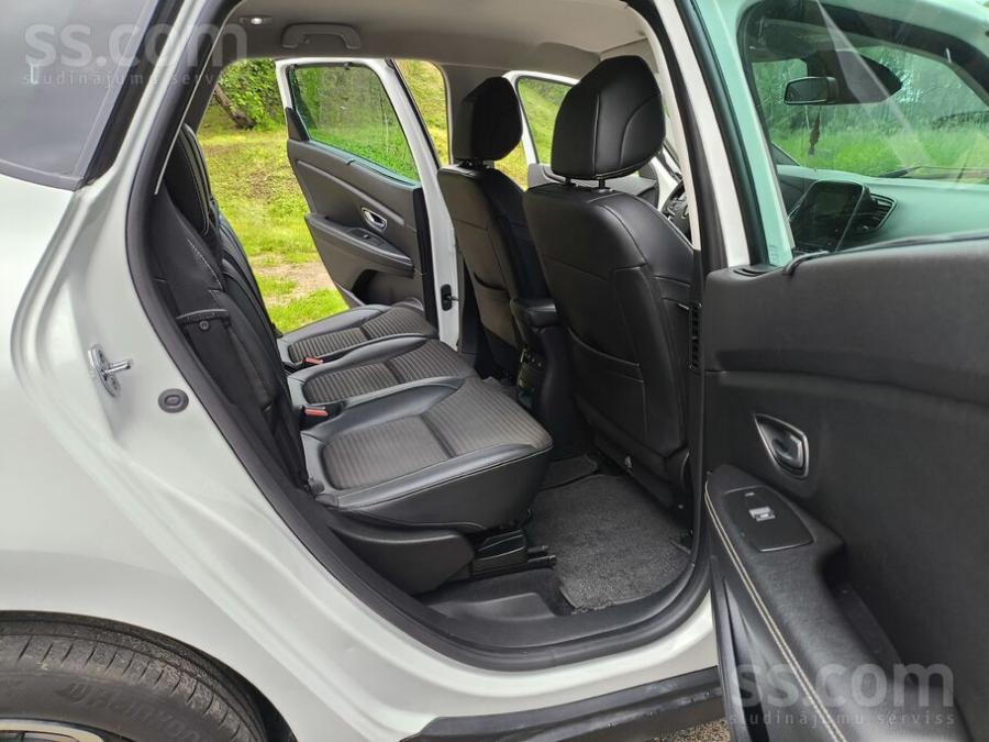 White Renault Scenic 2019 in Riga, with an engine capacity of 1.30 L and mileage of 178 thousand km for 8950 €, photo 19 on AUTOMOTO.COM.LV