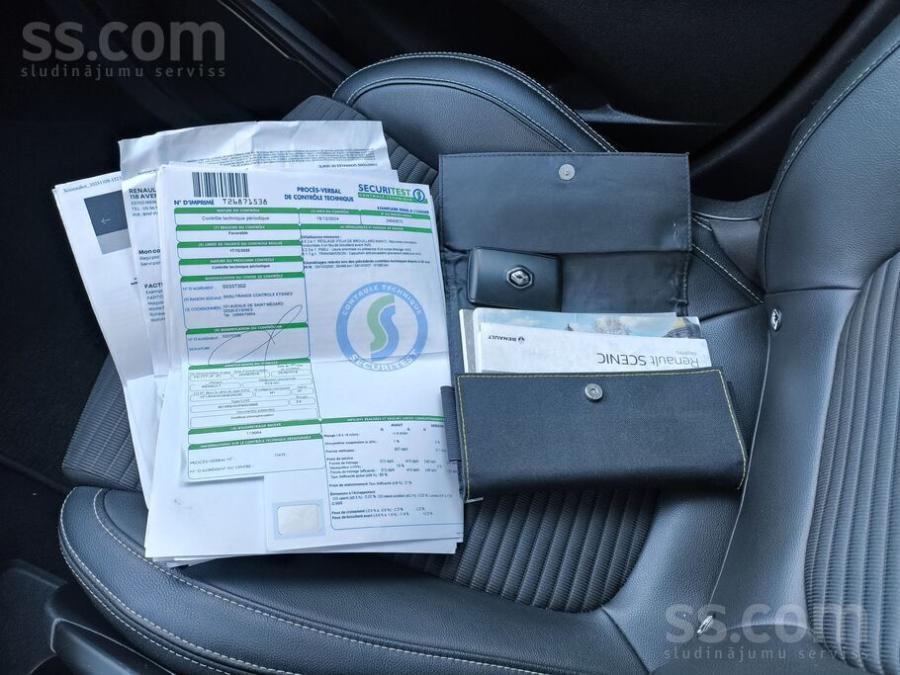 White Renault Scenic 2019 in Riga, with an engine capacity of 1.30 L and mileage of 178 thousand km for 8950 €, photo 26 on AUTOMOTO.COM.LV