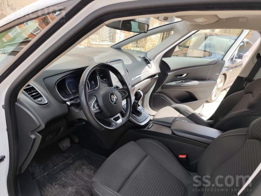 White Renault Scenic 2021 in Daugavpils, with an engine capacity of 1.70 L and mileage of 259 thousand km for 8300 €, photo 10 on AUTOMOTO.COM.LV