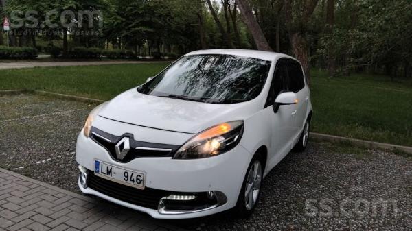 White Renault Scenic 2014 in Liepaja, with an engine capacity of 1.50 L and mileage of 258 thousand km for 5600 €, photo 6 on AUTOMOTO.COM.LV