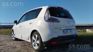 White Renault Scenic 2014 in Liepaja, with an engine capacity of 1.50 L and mileage of 258 thousand km for 5600 €, photo 3 on AUTOMOTO.COM.LV