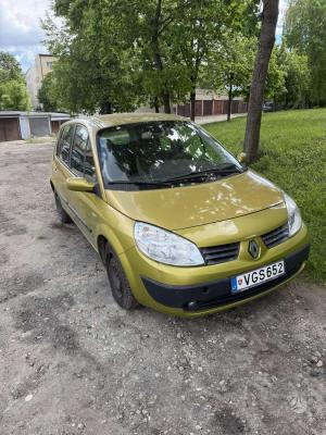 Yellow Renault Scenic 2005 in Kaunas, with an engine capacity of 1.60 L and mileage of 245 thousand km for 450 €, photo 3 on AUTOMOTO.COM.LV