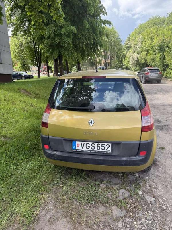 Желтый Рено Сценик 2005 в Каунас, объемом двигателя 1.60 л и пробегом 245 тыс. км за 450 €, фото 4 на AUTOMOTO.COM.LV