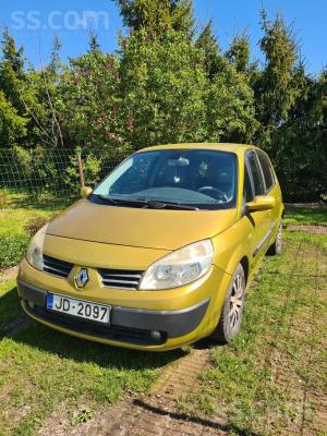 Yellow Renault Scenic 2004 in Dobele, with an engine capacity of 1.60 L and mileage of 0 thousand km for 1000 €, photo 2 on AUTOMOTO.COM.LV