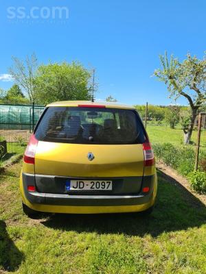 Yellow Renault Scenic 2004 in Dobele, with an engine capacity of 1.60 L and mileage of 0 thousand km for 1000 €, photo 3 on AUTOMOTO.COM.LV