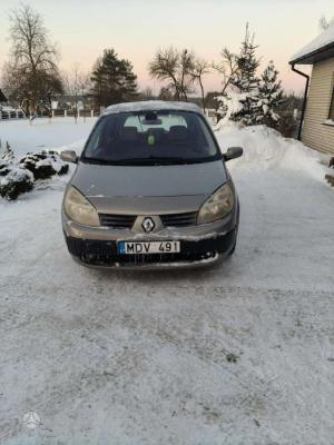 Dzeltens Renault Scenic 2004 Viļņa, ar dzinēja tilpumu 2.00 L un nobraukumu 220 tūkst. km par 955 €, foto  vietnē AUTOMOTO.COM.LV
