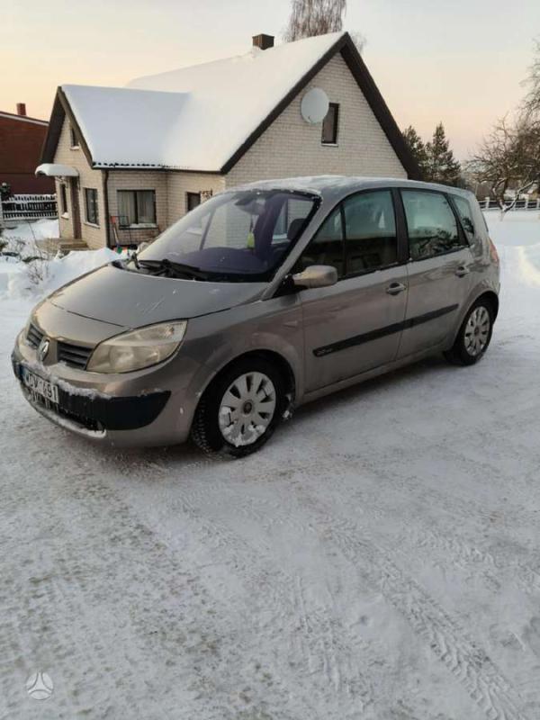 Dzeltens Renault Scenic 2004 Viļņa, ar dzinēja tilpumu 2.00 L un nobraukumu 220 tūkst. km par 955 €, foto 2 vietnē AUTOMOTO.COM.LV
