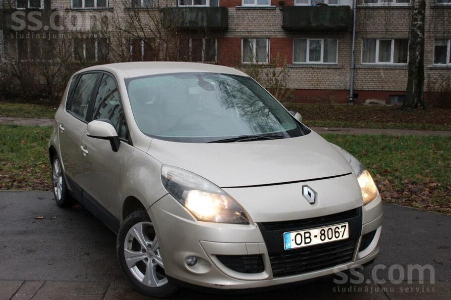 Dzeltens Renault Scenic 2009 Rīga, ar dzinēja tilpumu 1.50 L un nobraukumu 230 tūkst. km par 2499 €, foto 1 vietnē AUTOMOTO.COM.LV