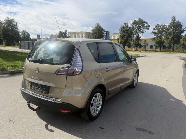 Yellow Renault Scenic 2015 in Panevezys, with an engine capacity of 1.46 L and mileage of 263 thousand km for 4250 €, photo 10 on AUTOMOTO.COM.LV