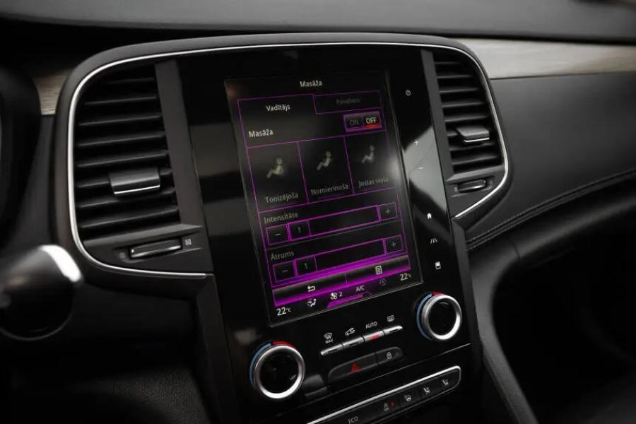 Black Renault Talisman 2016 in Jelgava, with an engine capacity of 1.60 L and mileage of 170 thousand km for 13950 €, photo 18 on AUTOMOTO.COM.LV