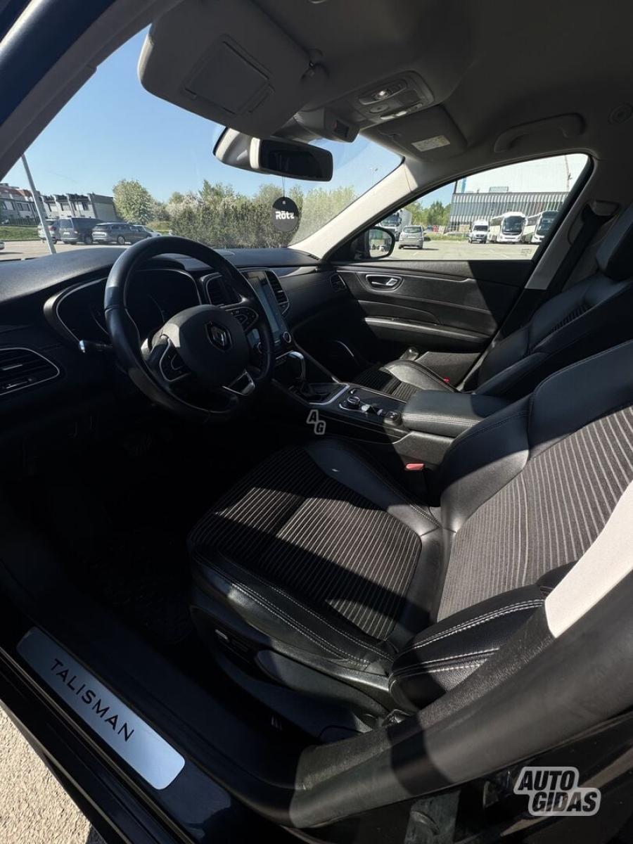 Black Renault Talisman 2017 in Siauliai, with an engine capacity of 1.60 L and mileage of 243 thousand km for 8799 €, photo 20 on AUTOMOTO.COM.LV