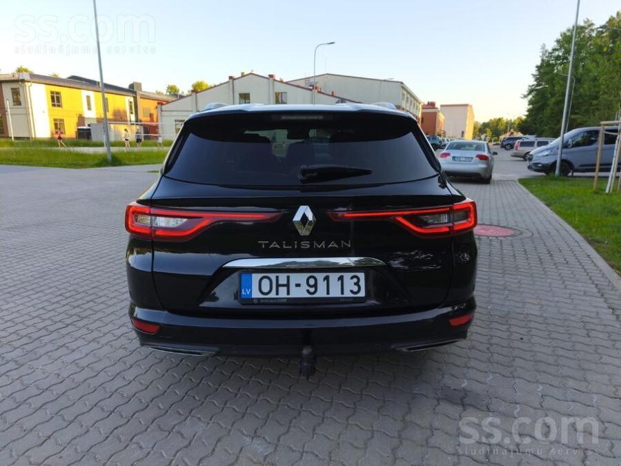 Black Renault Talisman 2017 in Riga, with an engine capacity of 1.60 L and mileage of 254 thousand km for 8490 €, photo 7 on AUTOMOTO.COM.LV