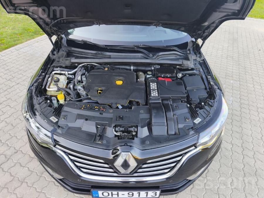 Black Renault Talisman 2017 in Riga, with an engine capacity of 1.60 L and mileage of 254 thousand km for 8490 €, photo 28 on AUTOMOTO.COM.LV