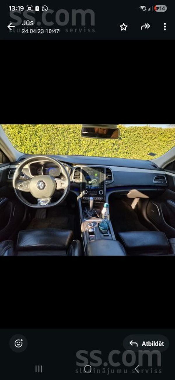 Renault Talisman 2017 Rīga vietnē Melns Renault Talisman 2017 Rīga, ar dzinēja tilpumu 1.60 L un nobraukumu 307 tūkst. km par 9250 €, foto 4 vietnē AUTOMOTO.COM.LV