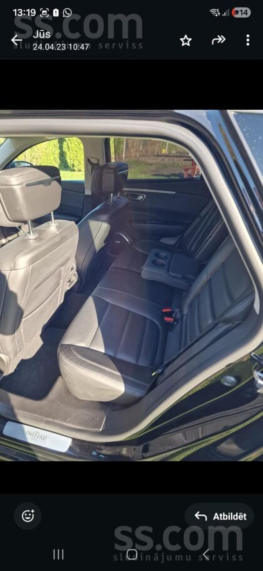 Black Renault Talisman 2017 in Riga, with an engine capacity of 1.60 L and mileage of 307 thousand km for 9250 €, photo 5 on AUTOMOTO.COM.LV