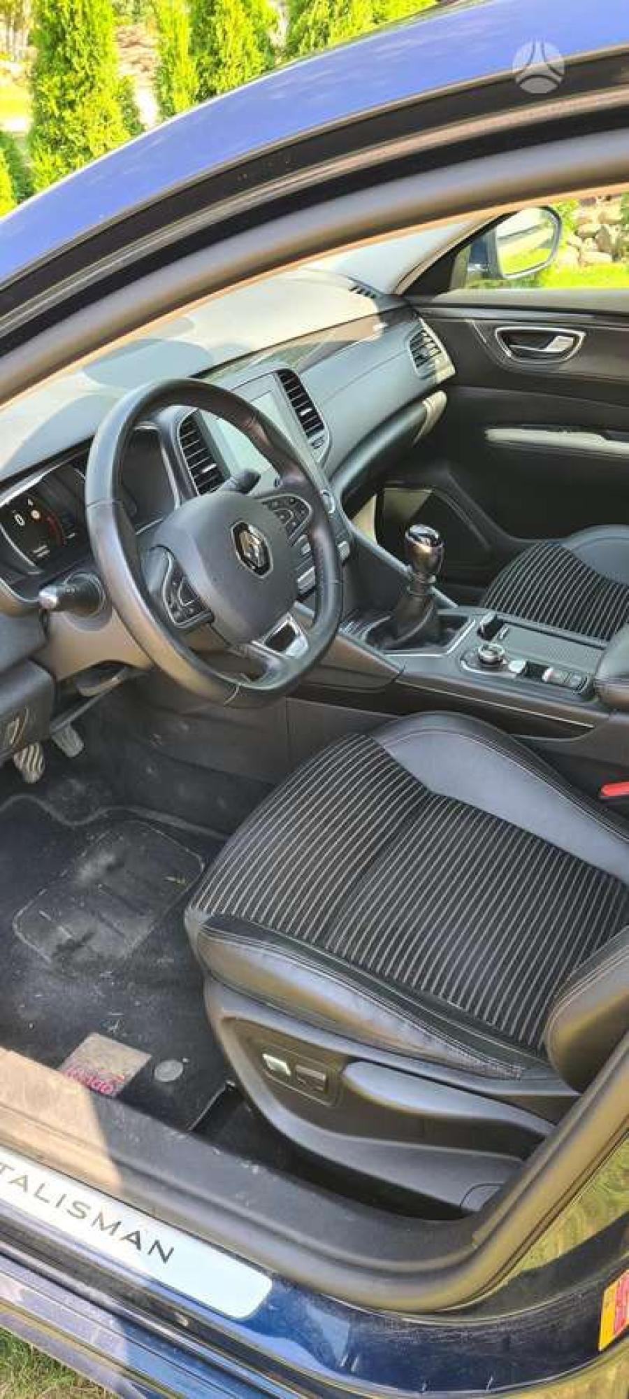 Blue Renault Talisman 2016 in Panevezys, with an engine capacity of 1.50 L and mileage of 188 thousand km for 7200 €, photo 12 on AUTOMOTO.COM.LV