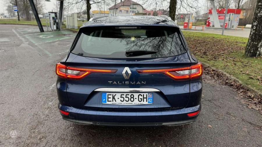 Blue Renault Talisman 2017 in Taurage, with an engine capacity of 1.60 L and mileage of 280 thousand km for 6700 €, photo 7 on AUTOMOTO.COM.LV