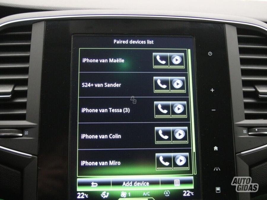 Синий Рено Talisman 2017 в Вильнюс, объемом двигателя 1.60 л и пробегом 200 тыс. км за 11499 €, фото 23 на AUTOMOTO.COM.LV