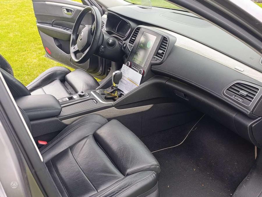 Grey Renault Talisman 2016 in Alytus, with an engine capacity of 1.62 L and mileage of 210 thousand km for 7300 €, photo 12 on AUTOMOTO.COM.LV