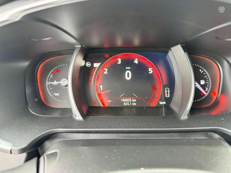 Grey Renault Talisman 2017 in Vilnius, with an engine capacity of 2.00 L and mileage of 187 thousand km for 8500 €, photo 12 on AUTOMOTO.COM.LV