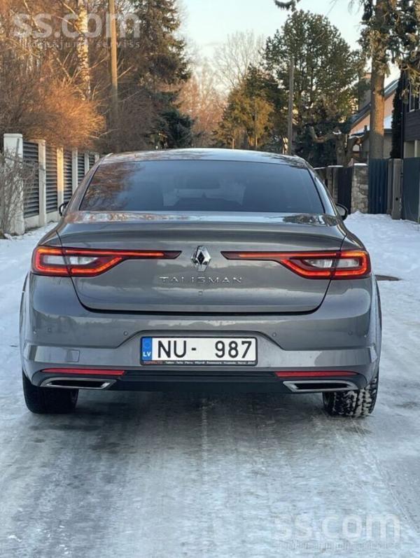 Grey Renault Talisman 2018 in Riga, with an engine capacity of 1.60 L and mileage of 76 thousand km for 9700 €, photo 3 on AUTOMOTO.COM.LV