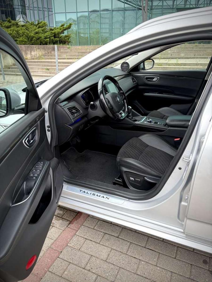 Grey Renault Talisman 2016 in Vilnius, with an engine capacity of 1.60 L and mileage of 232 thousand km for 7350 €, photo 8 on AUTOMOTO.COM.LV