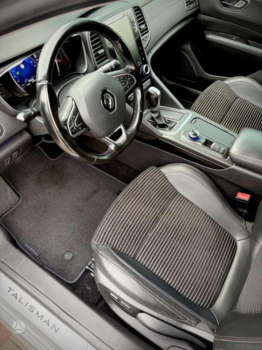 Grey Renault Talisman 2016 in Vilnius, with an engine capacity of 1.60 L and mileage of 232 thousand km for 7350 €, photo 9 on AUTOMOTO.COM.LV