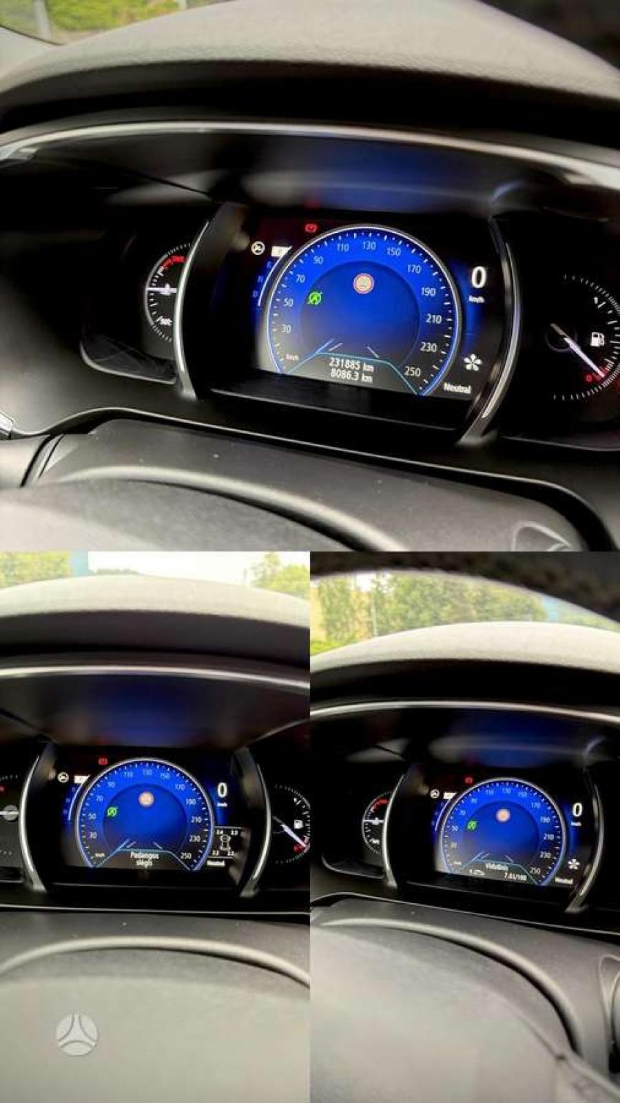 Grey Renault Talisman 2016 in Vilnius, with an engine capacity of 1.60 L and mileage of 232 thousand km for 7350 €, photo 16 on AUTOMOTO.COM.LV