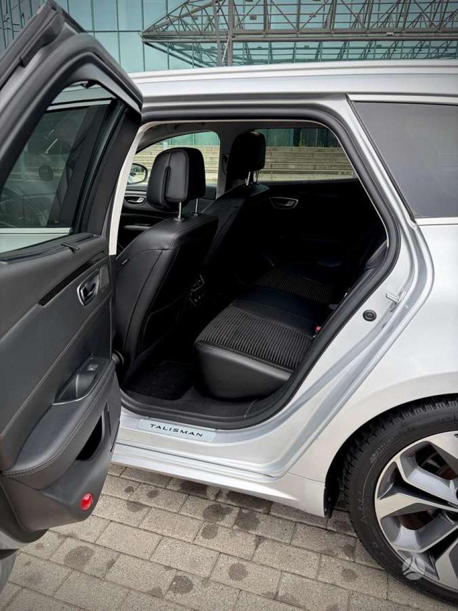 Grey Renault Talisman 2016 in Vilnius, with an engine capacity of 1.60 L and mileage of 232 thousand km for 7350 €, photo 19 on AUTOMOTO.COM.LV