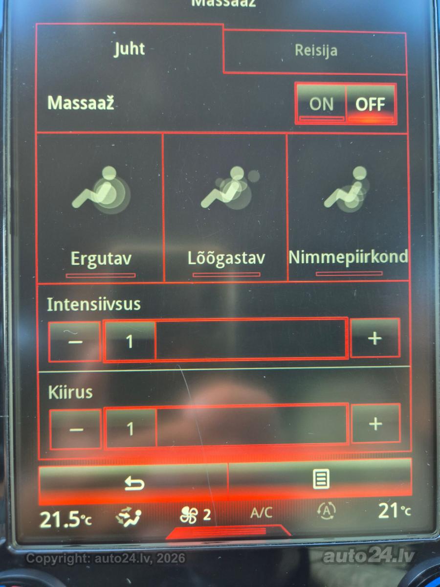 Sarkans Renault Talisman 2016 Tallina, ar dzinēja tilpumu 1.60 L un nobraukumu 225 tūkst. km par 7900 €, foto 15 vietnē AUTOMOTO.COM.LV