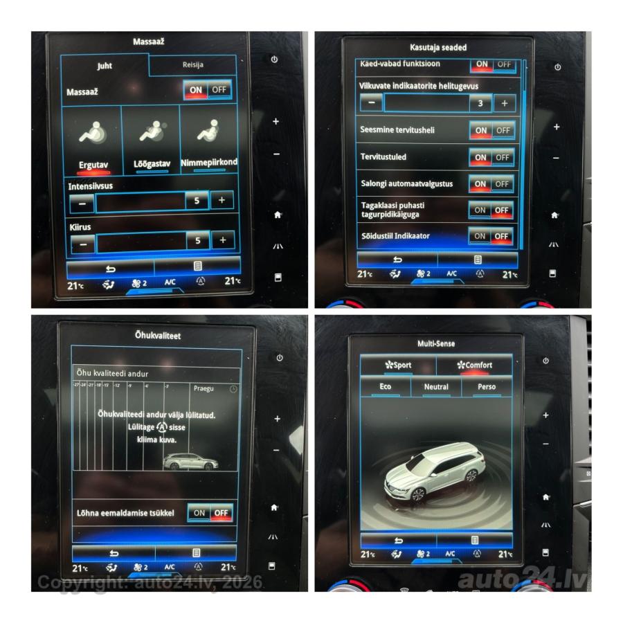 Renault Talisman 2017 Viljandi, ar dzinēja tilpumu 1.60 L un nobraukumu 132 tūkst. km par 11990 €, foto 22 vietnē AUTOMOTO.COM.LV