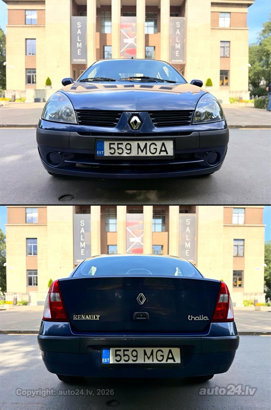 Zils Renault Thalia 2005 Tallina, ar dzinēja tilpumu 1.40 L un nobraukumu 70 tūkst. km par 1499 €, foto 7 vietnē AUTOMOTO.COM.LV