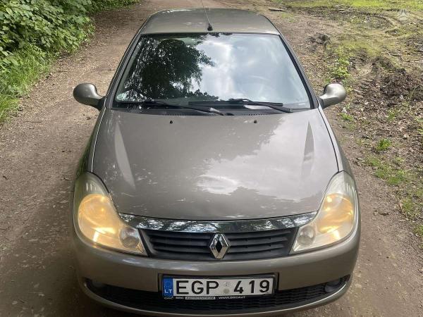 Brown Renault Thalia 2009 in Vilnius, with an engine capacity of 1.15 L and mileage of 123 thousand km for 999 €, photo 2 on AUTOMOTO.COM.LV