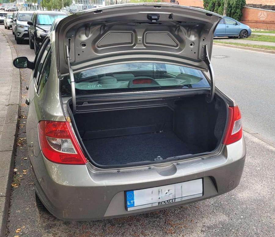 Brūns Renault Thalia 2009 Viļņa, ar dzinēja tilpumu 1.15 L un nobraukumu 83 tūkst. km par 2350 €, foto 7 vietnē AUTOMOTO.COM.LV
