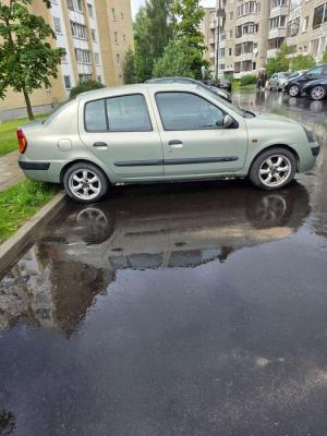 Green Renault Thalia 2002 in Vilnius, with an engine capacity of 1.39 L and mileage of 103 thousand km for 850 €, photo 5 on AUTOMOTO.COM.LV