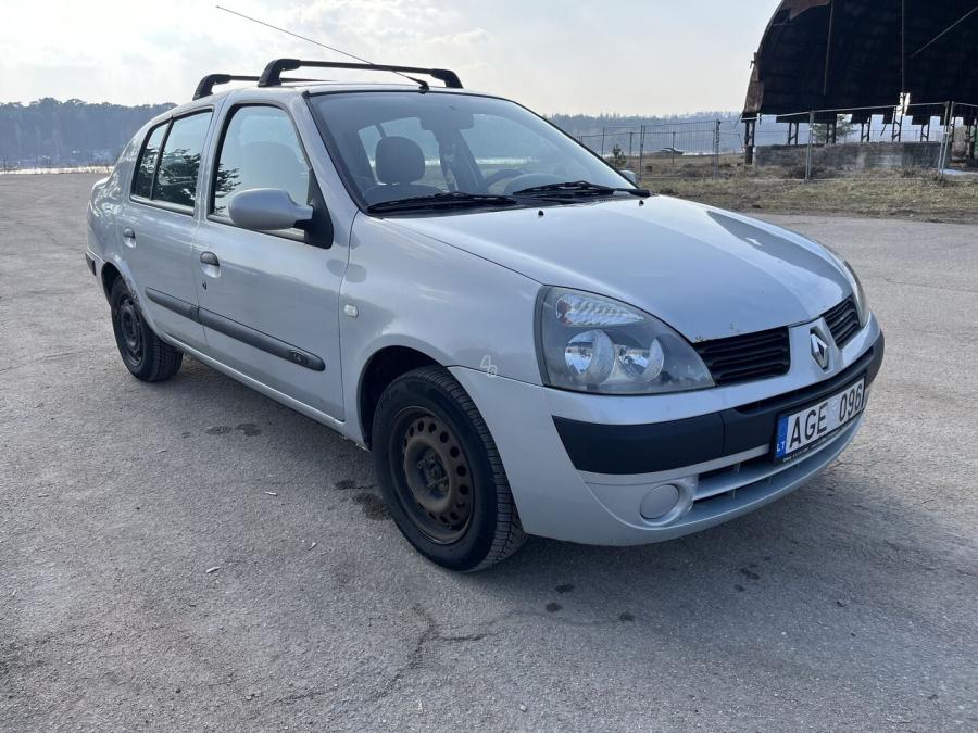 Grey Renault Thalia 2004 in Kaunas, with an engine capacity of 1.40 L and mileage of 250 thousand km for 600 €, photo 1 on AUTOMOTO.COM.LV